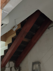 Fire-Rated Compartment Metal Staircase with Fire-Rated Block Walls